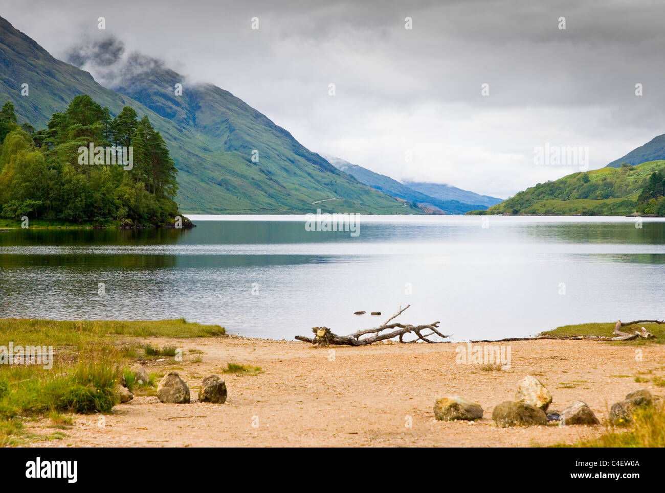 View of Loch Shiel at Glenfinnan in the Scottish highlands Stock Photo ...