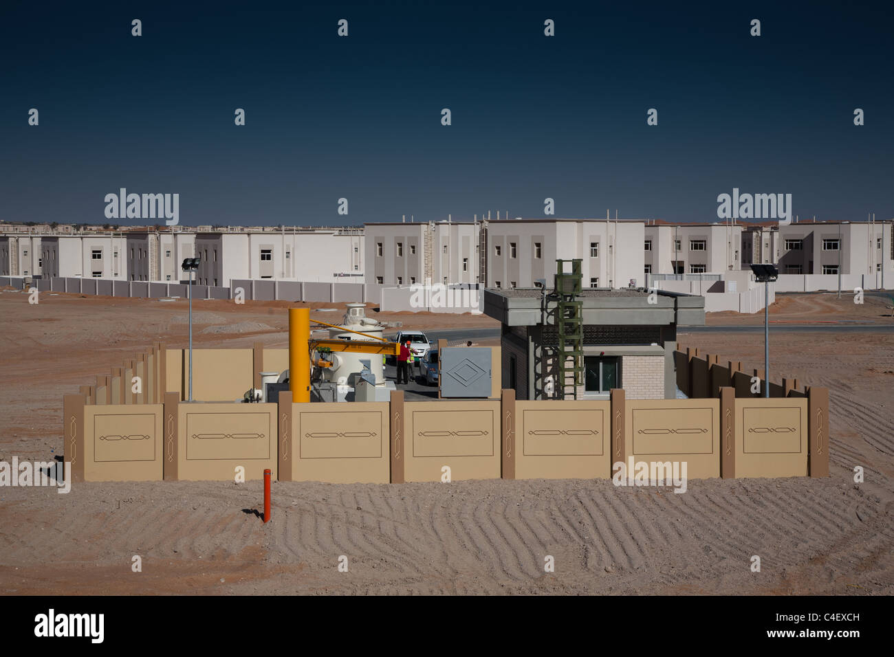 Al Ain Housing project sewerage treatment plant Stock Photo - Alamy