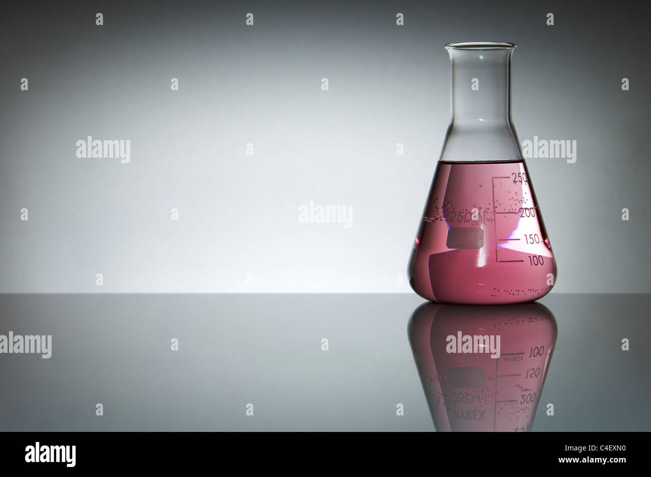 graduated flask capacity than two hundred fifty milliliters Stock Photo ...