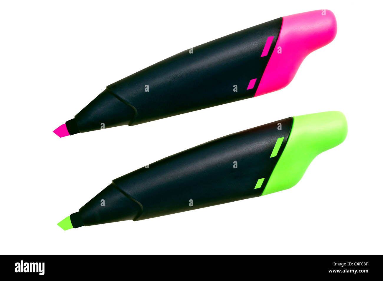 Highlighters isolated on white background Stock Photo - Alamy