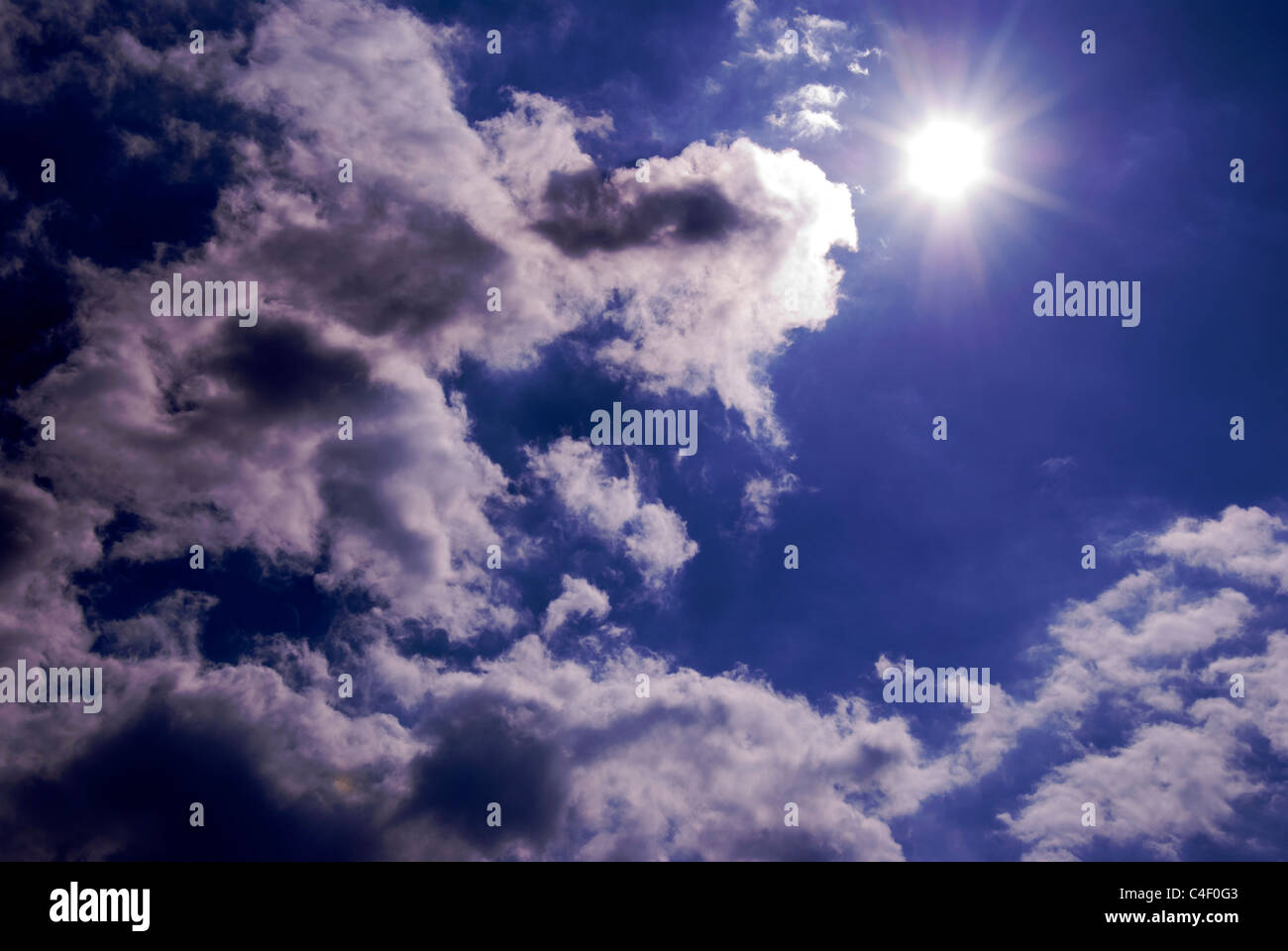 A nice blue sky for background Stock Photo - Alamy