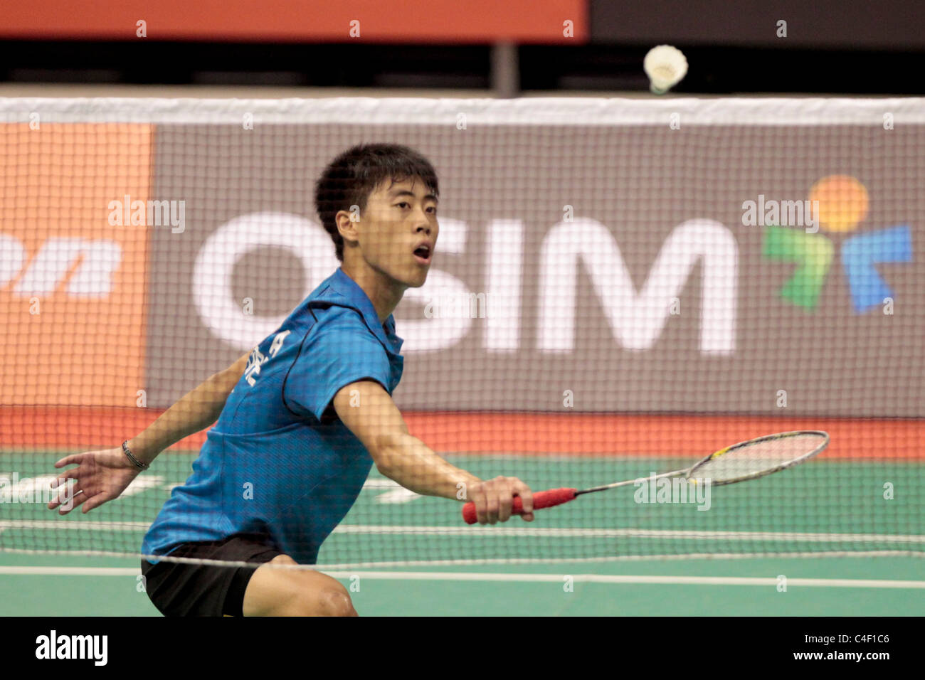 Ashton Chen of Singapore during the Men's Singles Qualification of the ...