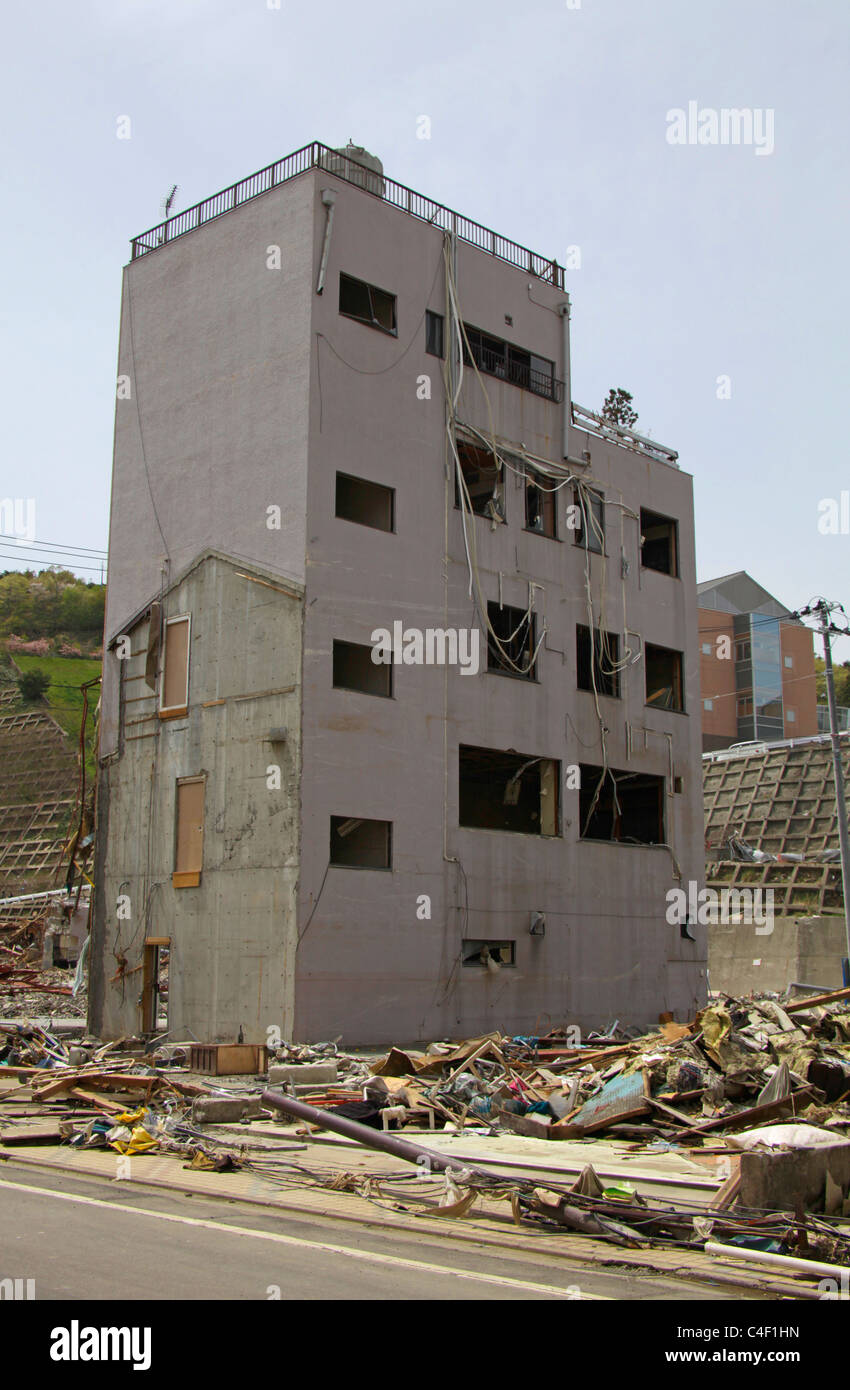 There was a house attached to this building washed away by Tsunami 11th ...
