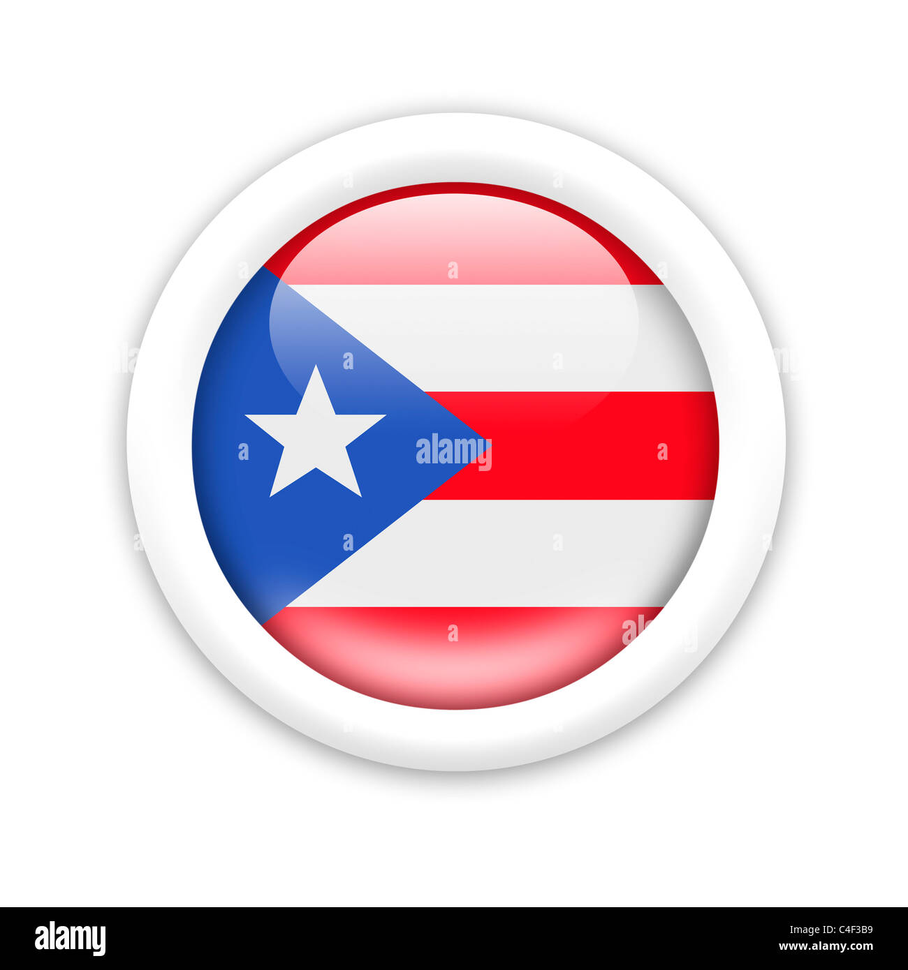 Flag of Puerto Rico Stock Photo - Alamy