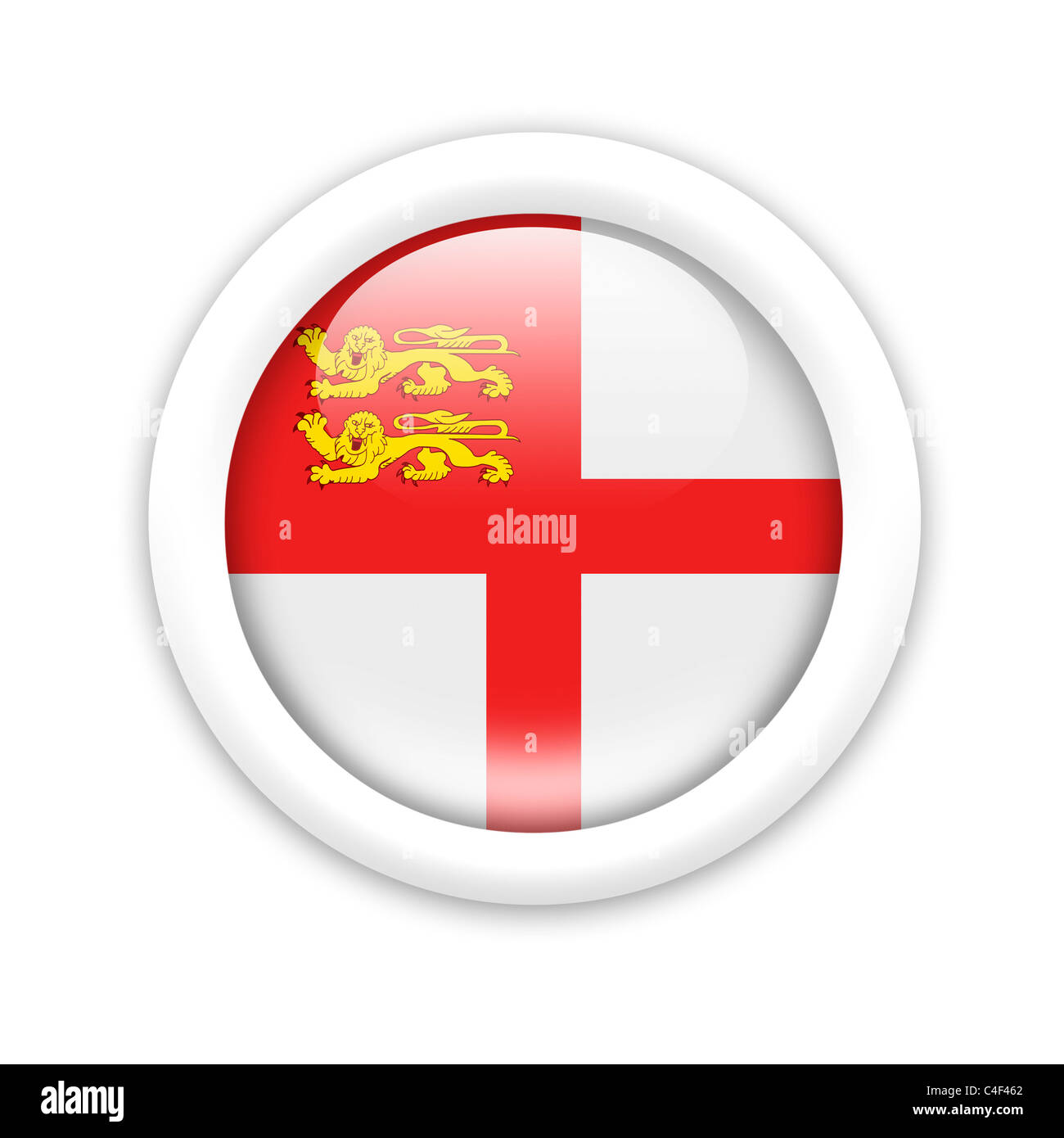Flag of Sark Stock Photo - Alamy