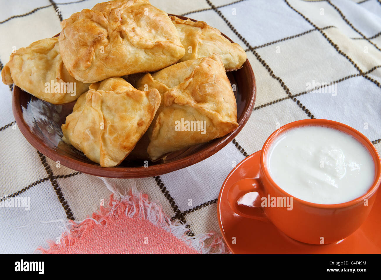 Home made patty with rice close up Stock Photo - Alamy