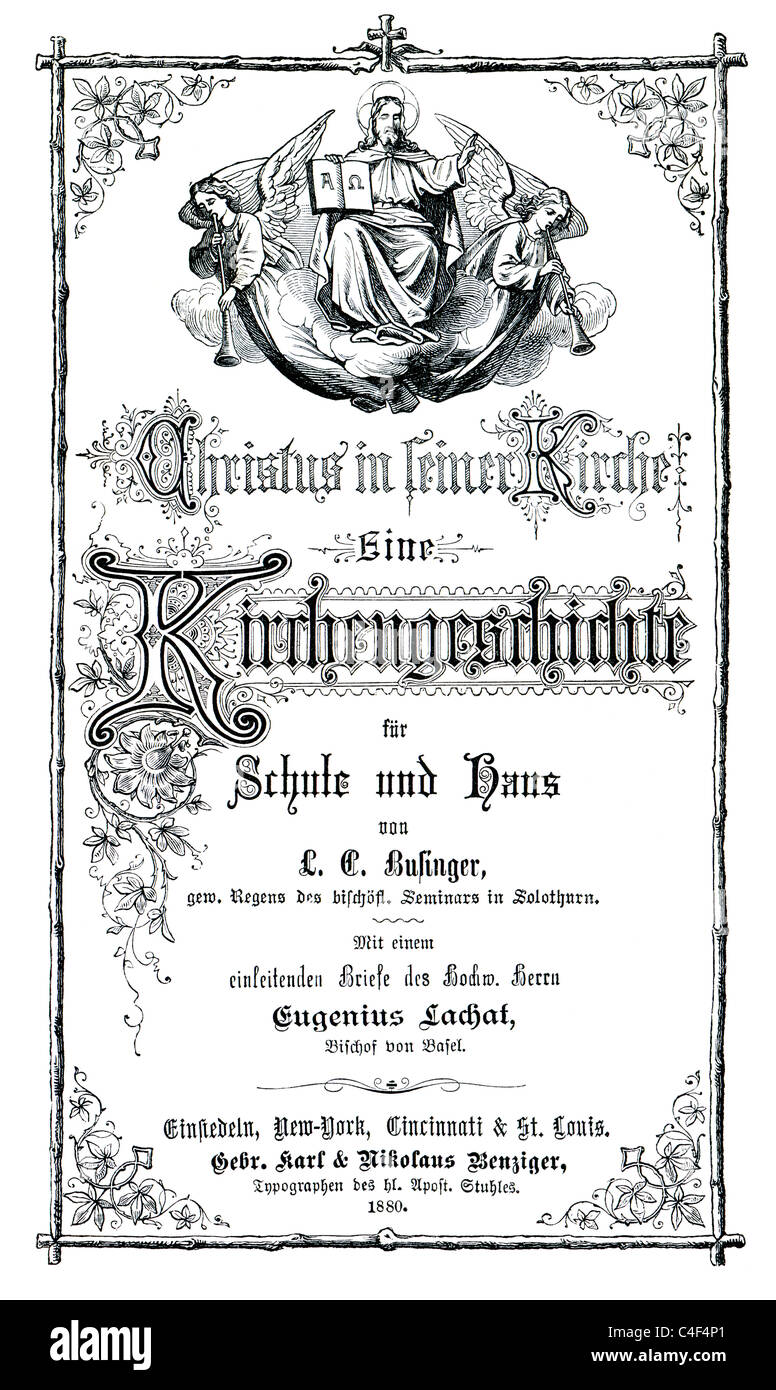 The title page of the book "History of the Church for the school and ...