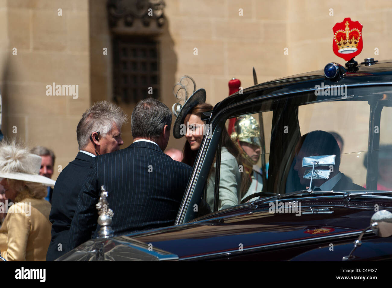HRH Duchess of Cambridge (Kate Middleton) arriving to the Order of the ...
