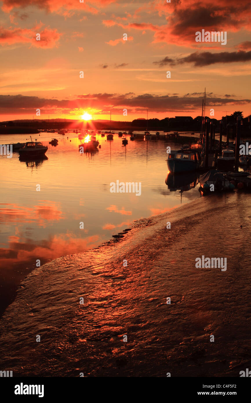 Summer sunset at Topsham on the River Exe, Devon, England, UK Stock ...