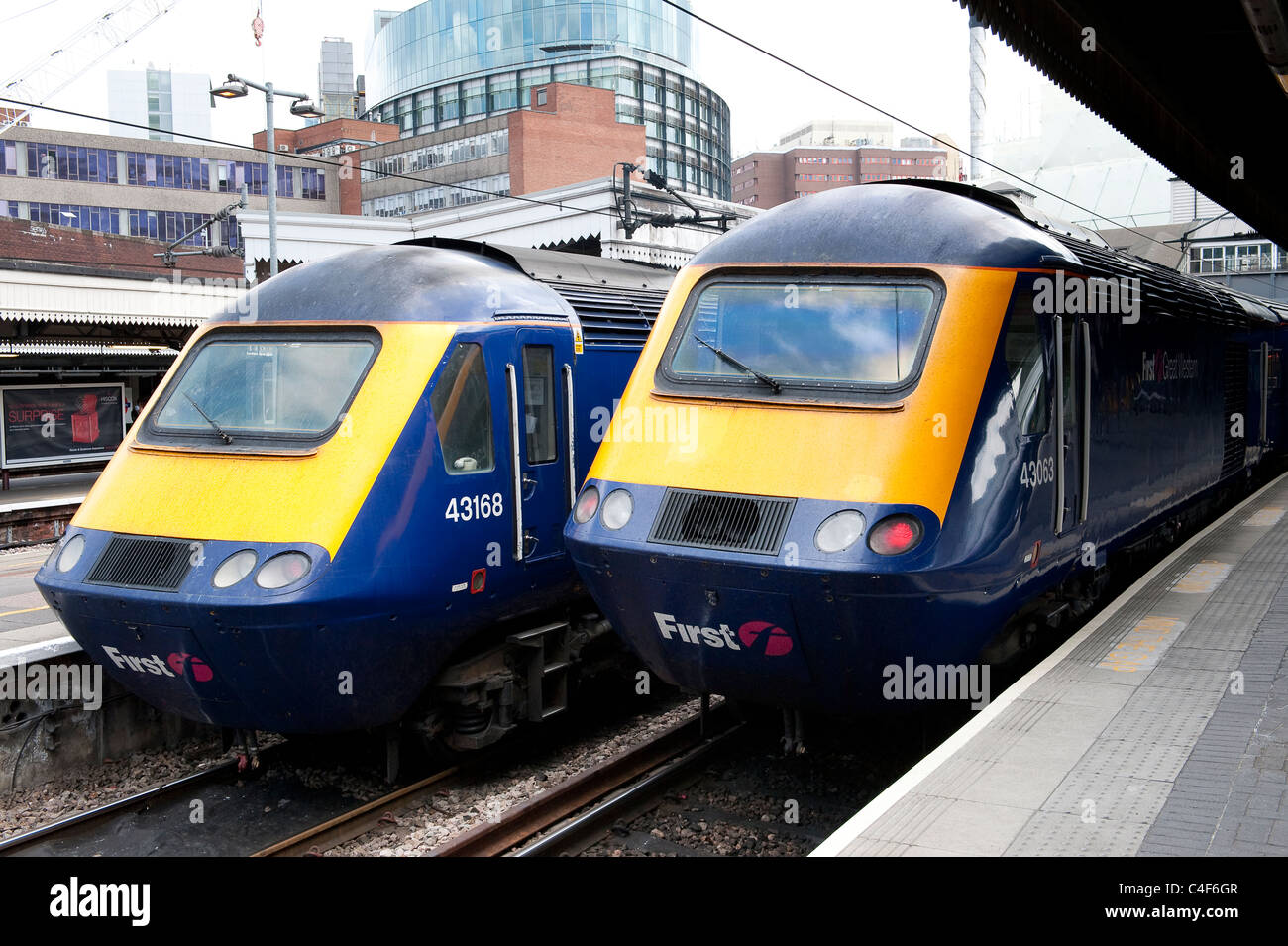 Two high speed class 43 trains in First Great Western livery at ...