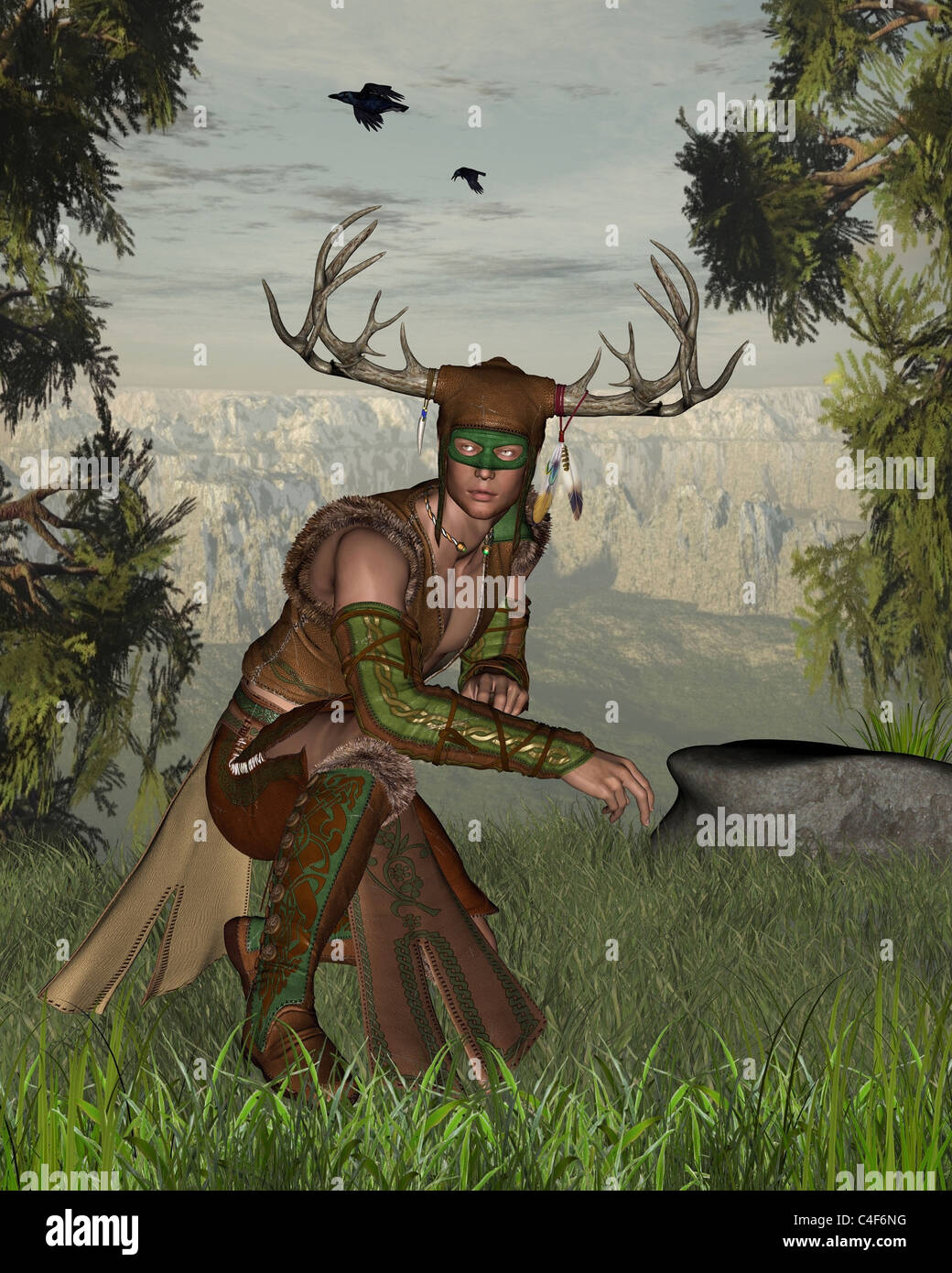 Horned god hi-res stock photography and images - Alamy