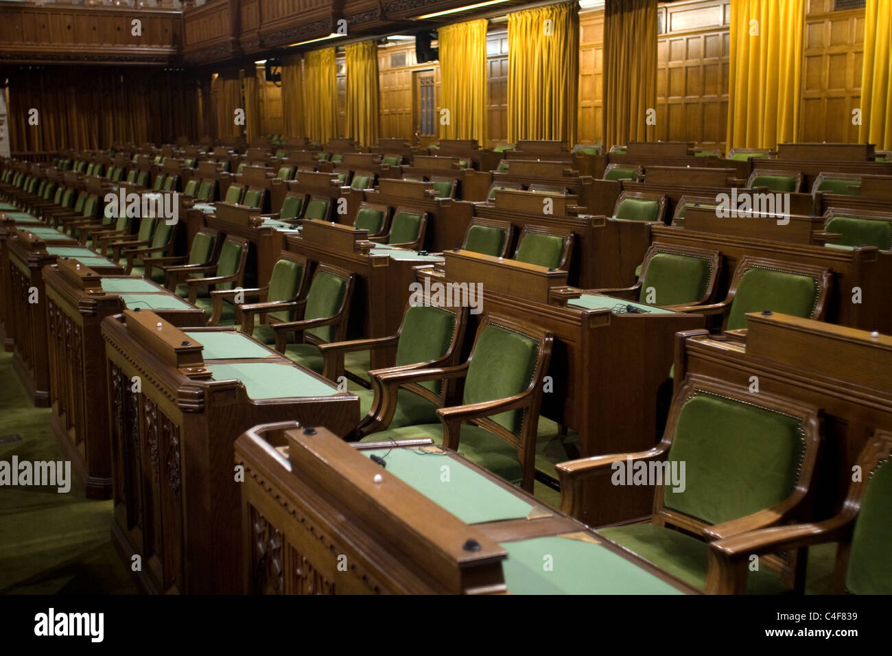 Images from the inside of the Canadian House of Parliament in Ottawa ...
