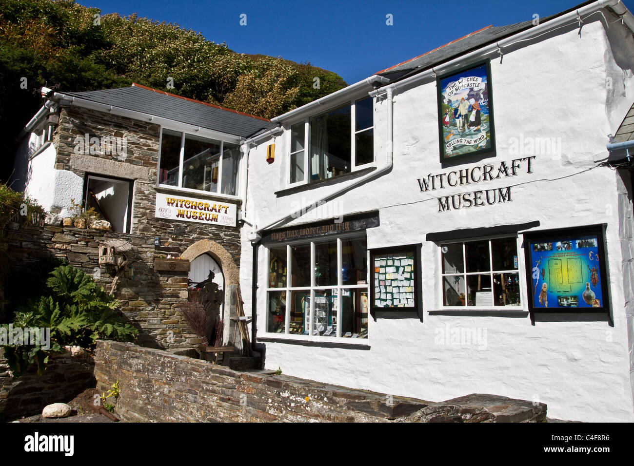 Witchcraft Museum in the village of Boscastle, Cornwall, England Stock ...