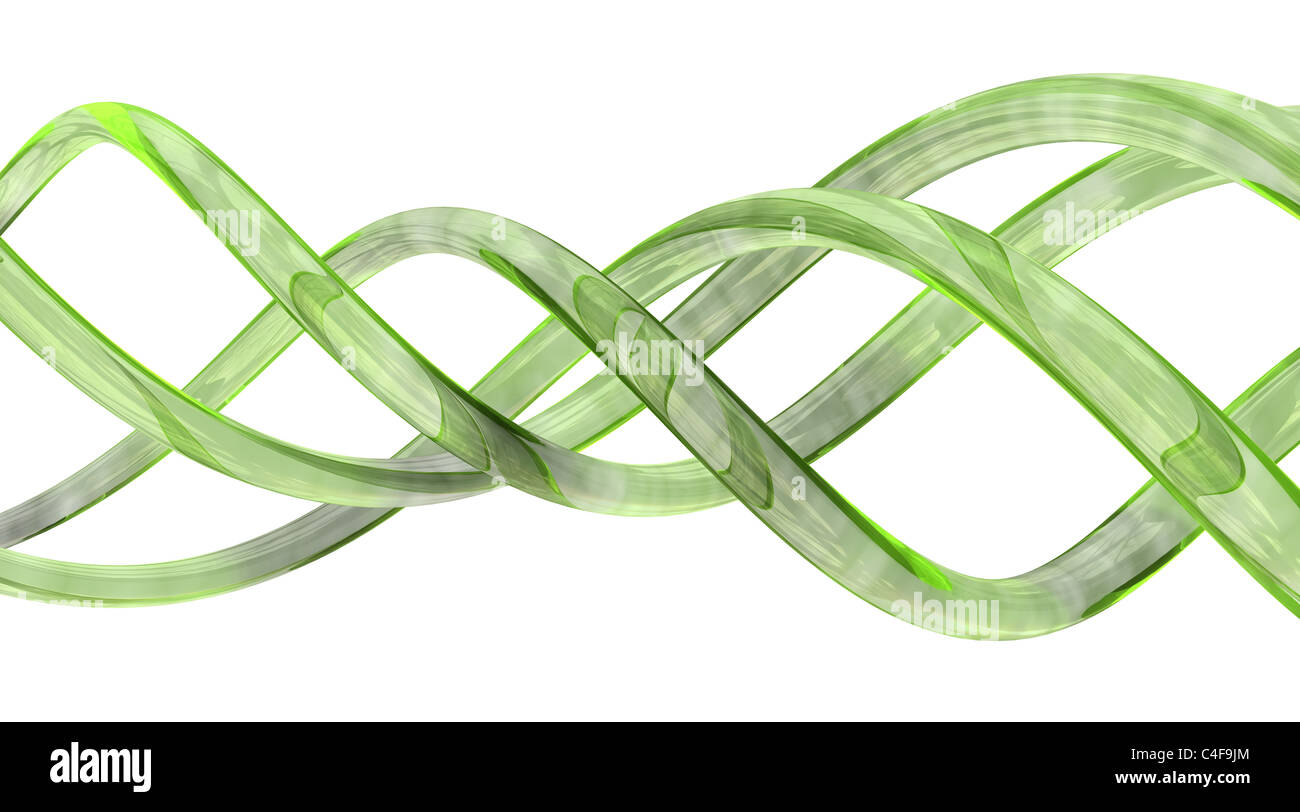 abstract form of green glass Stock Photo - Alamy