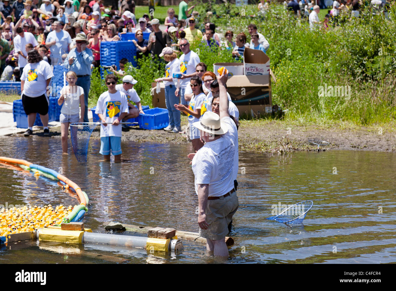 LOS GATOS, CA, USA - JUNE 12: The rubber duckies are kicking off their ...