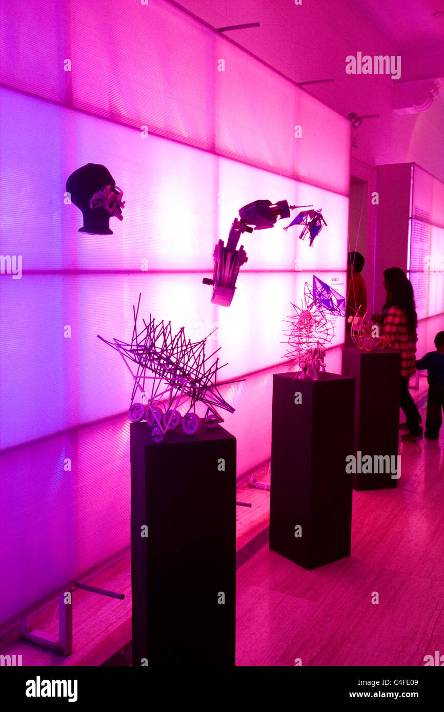 Art sculptures on display at the cultural center of the Ricardo Palma ...