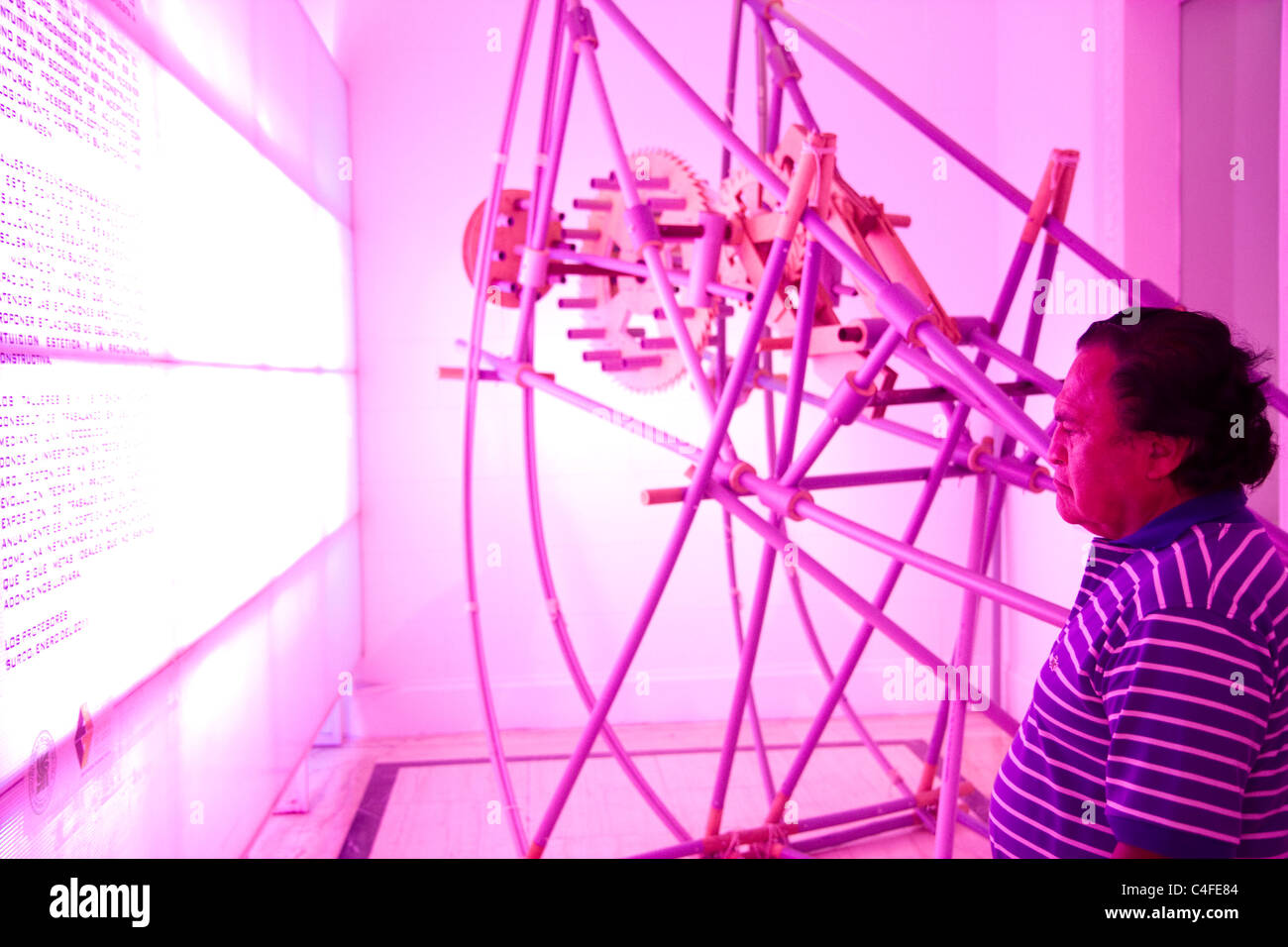 Art sculptures on display at the cultural center of the Ricardo Palma ...