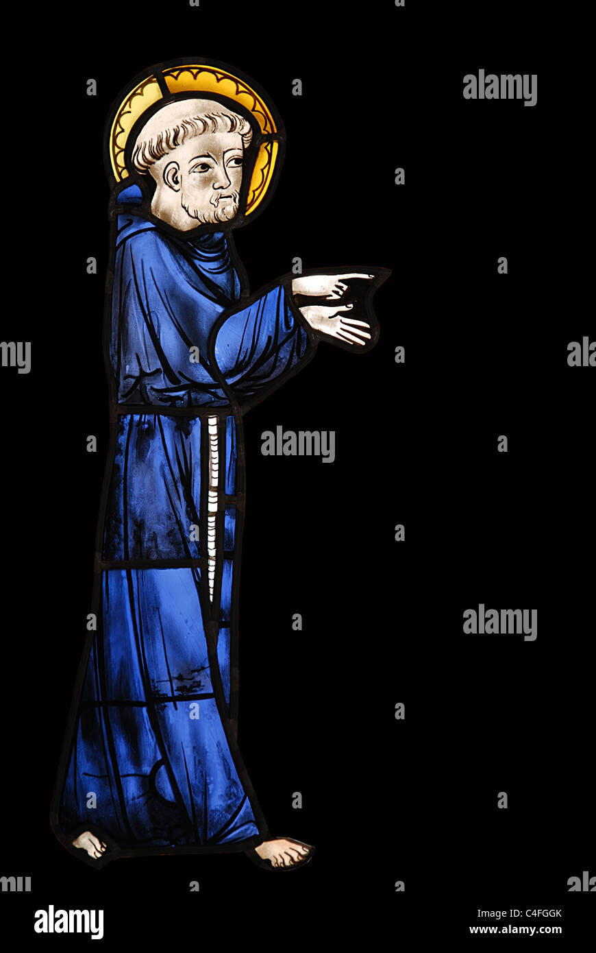 monch shows something Stock Photo - Alamy