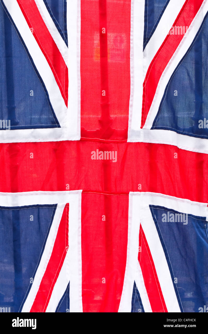 The Union Flag draped over railings to commemorate the death of Queen ...