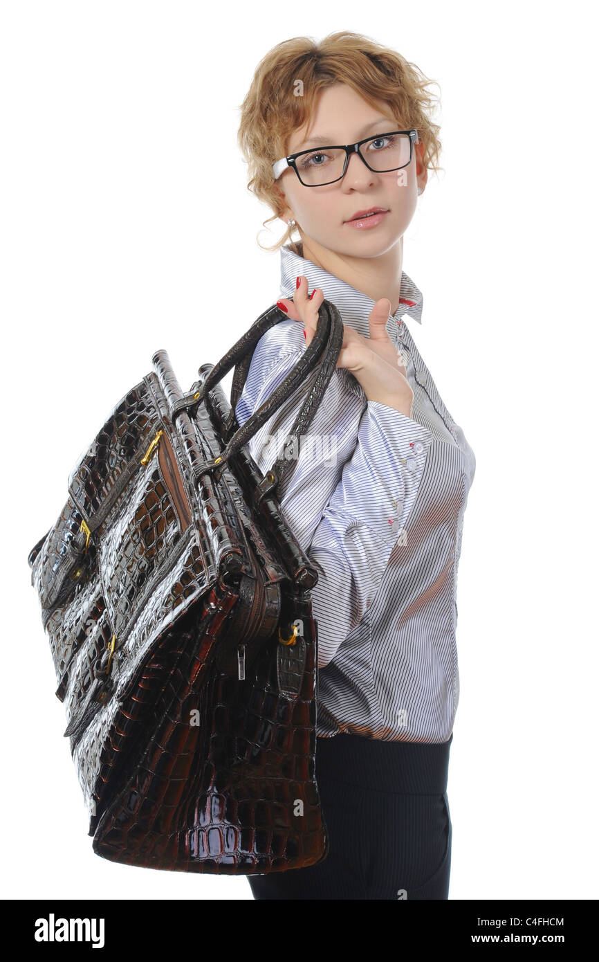 woman with the bag Stock Photo - Alamy