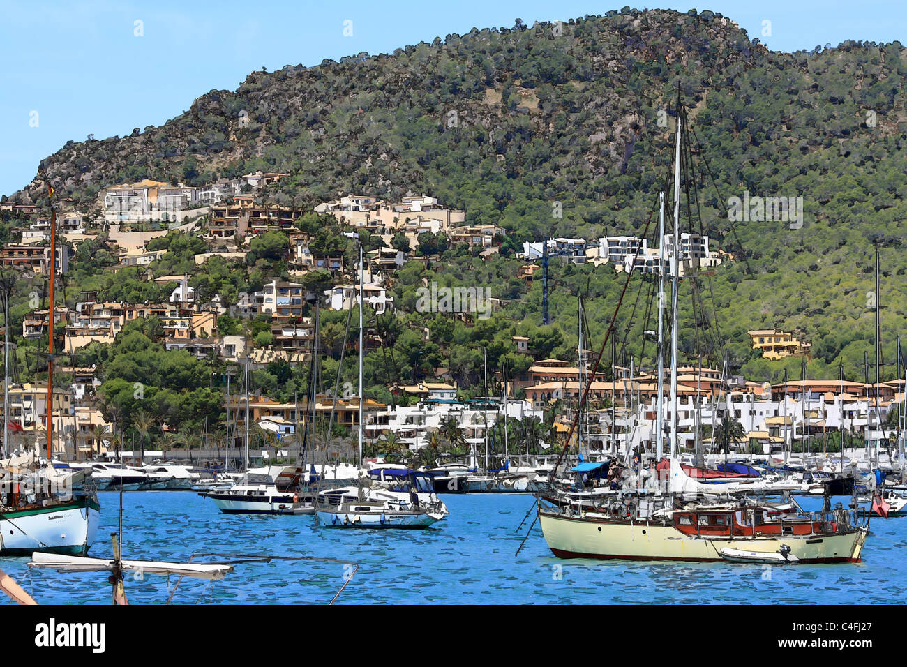 bay from the harbour of Port Andratx Stock Photo - Alamy