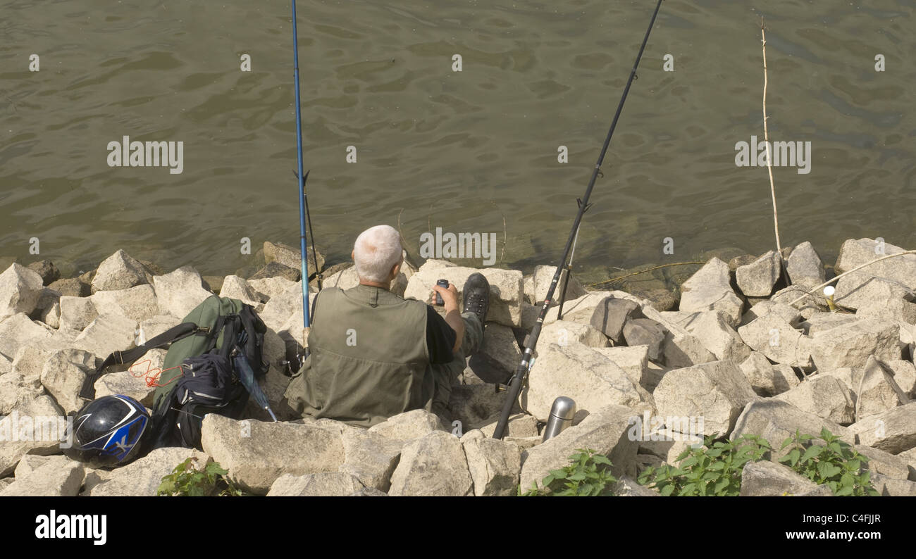 Fisherman with grey hair hi-res stock photography and images - Alamy