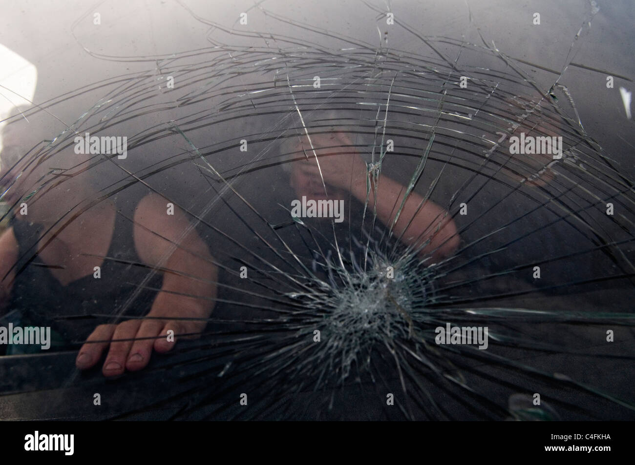 Bullet riddled car hi-res stock photography and images - Alamy