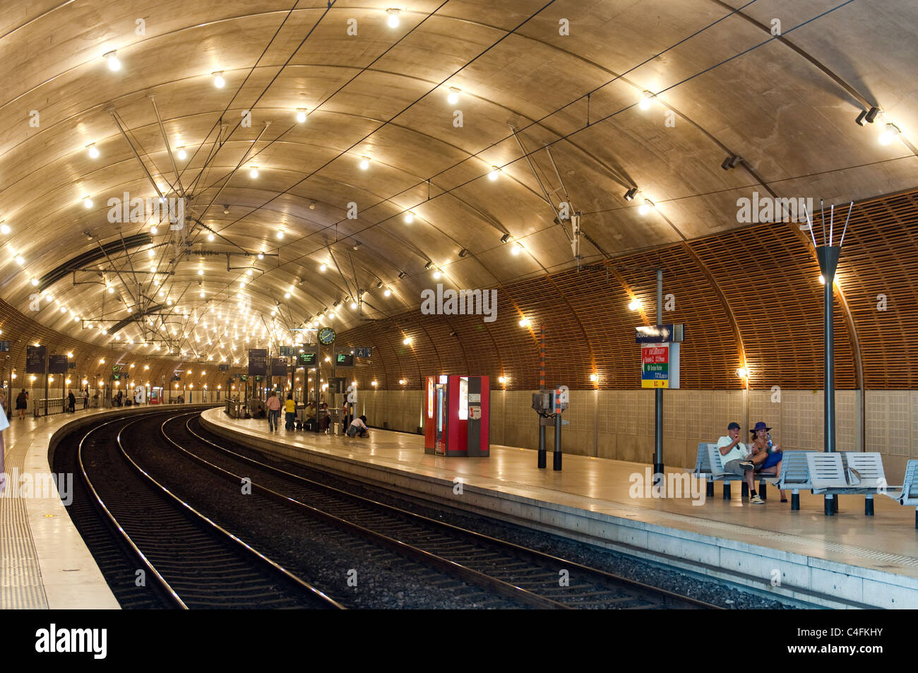 Train station in Monaco (Gare de Monaco Stock Photo - Alamy