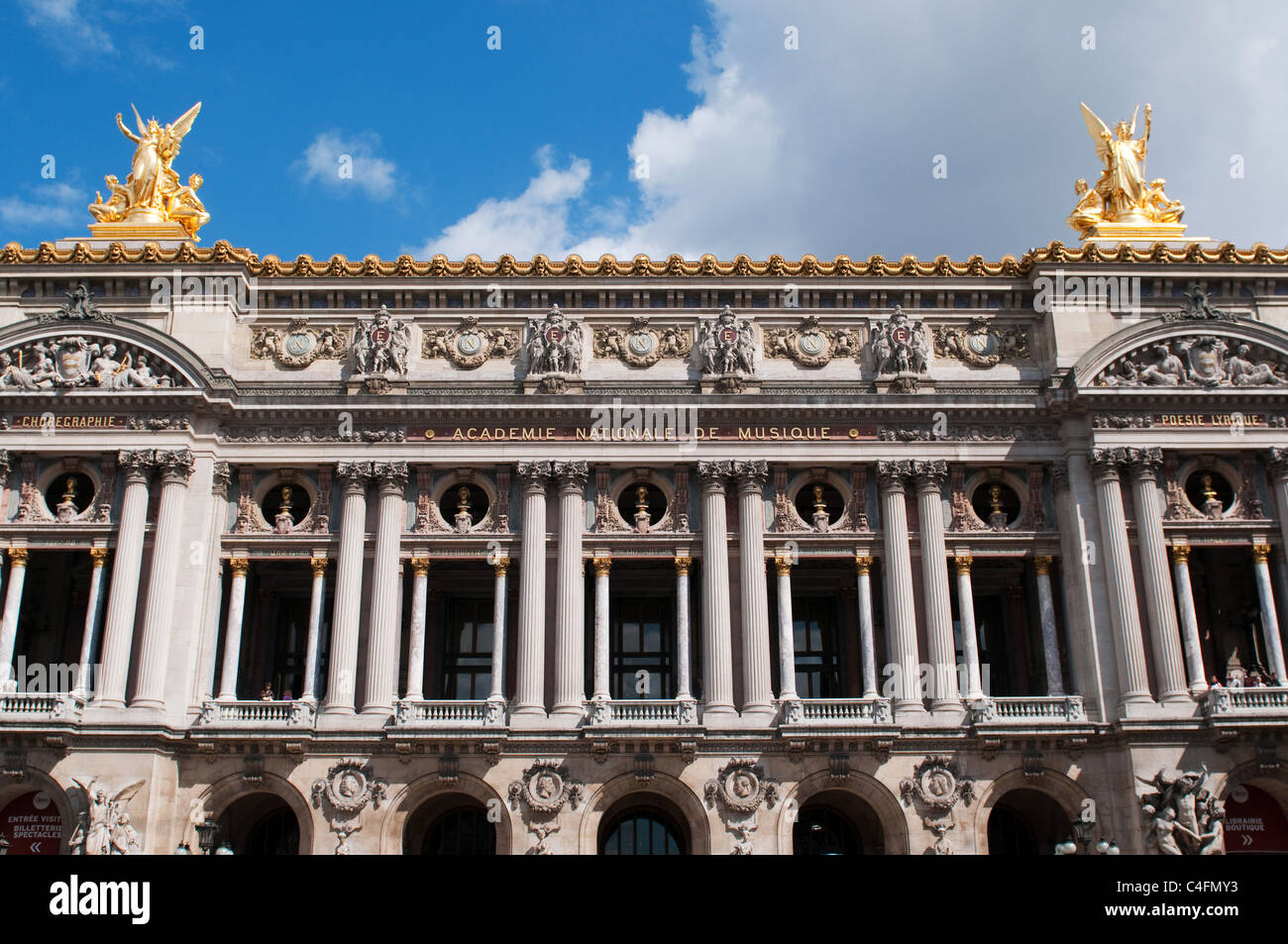 The front facade of the opera garnier hi-res stock photography and ...