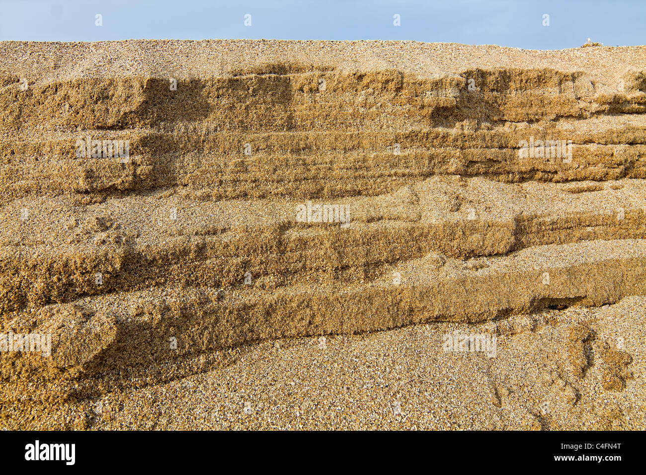 Horizontal sand texture at the beach in the afternoon Stock Photo - Alamy