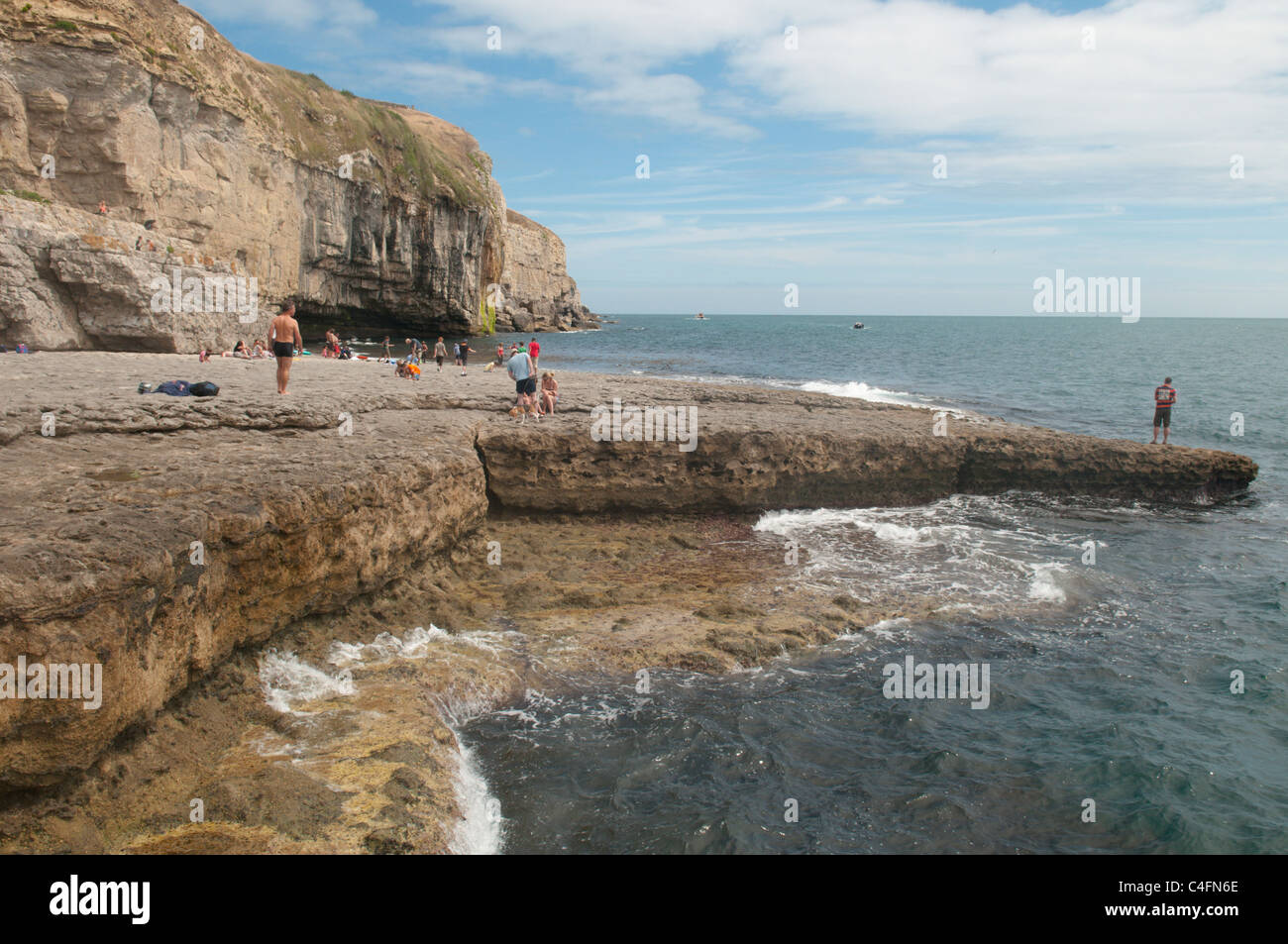 Dancing Ledge, Swanage, Dorset, UK. July Stock Photo - Alamy