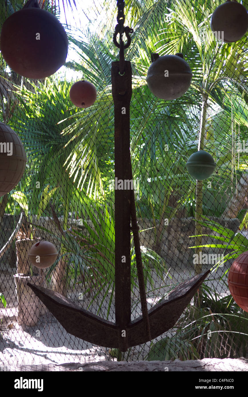 Anchor and net Stock Photo - Alamy