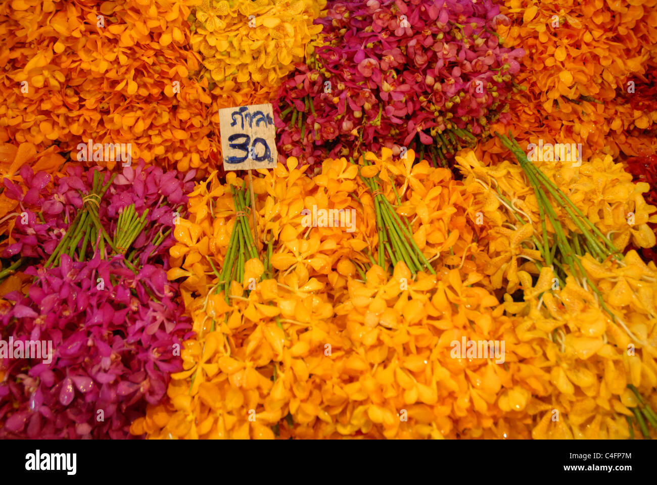 Flower Market Chinatown Yaowaraj Bangkok Thailand Asia Stock Photo - Alamy