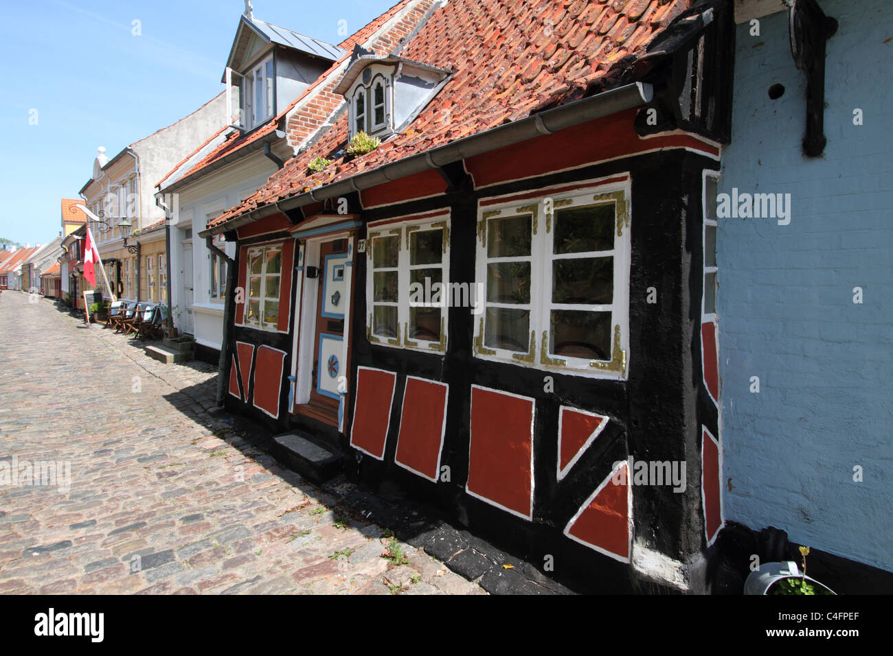Very old house in Ærøskøbing, Denmark Stock Photo - Alamy