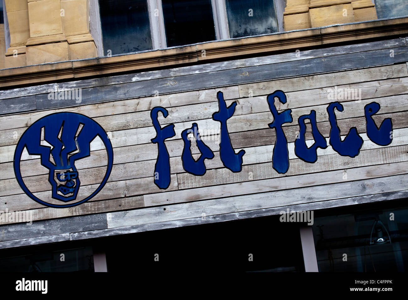 Fat face logo hi-res stock photography and images - Alamy