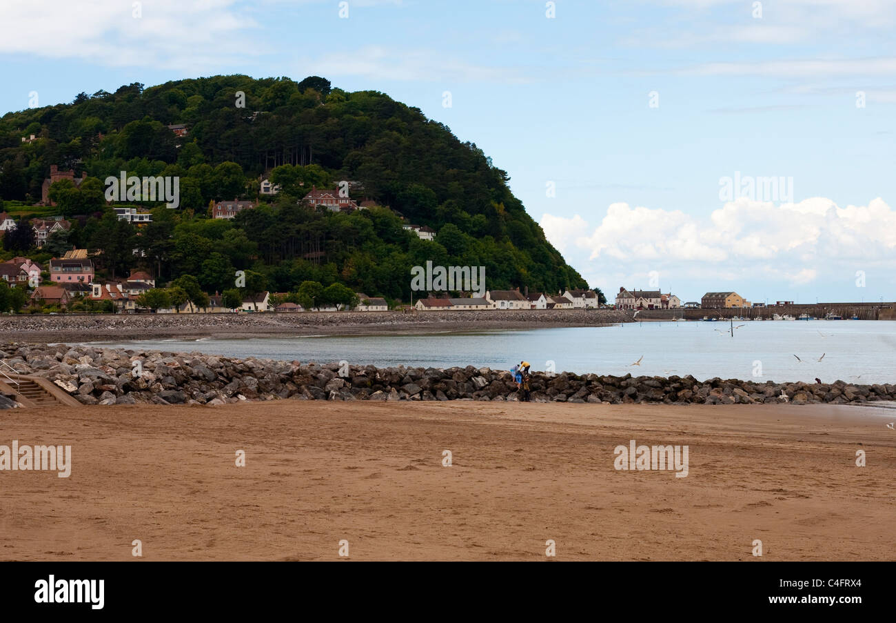 minehead beach somerset uk Stock Photo - Alamy
