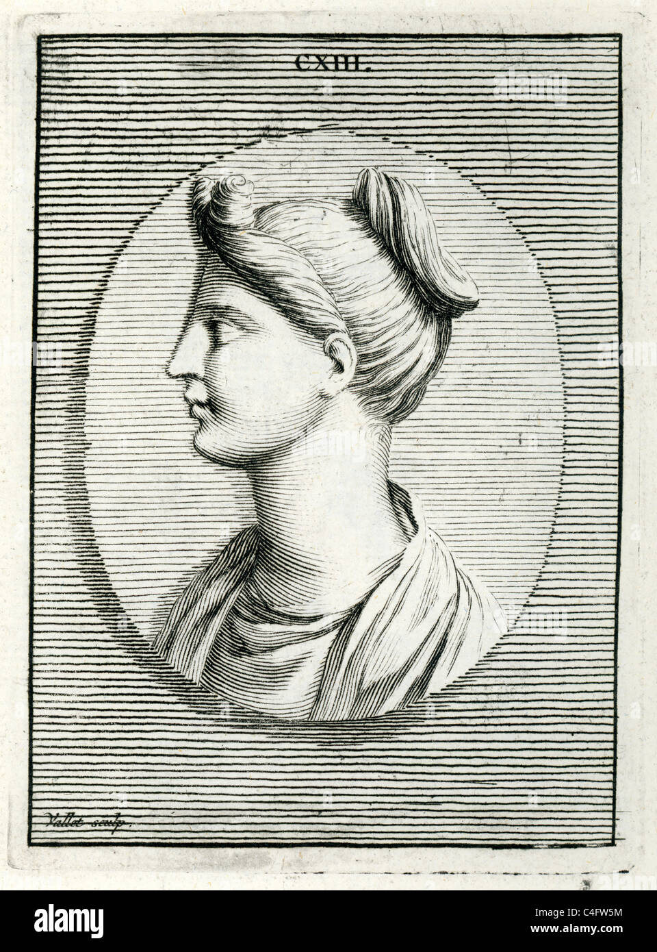 Classical portrait of a woman Stock Photo - Alamy