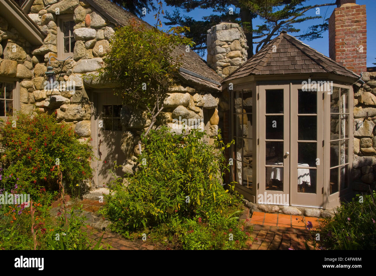 Tor House, stone cottage home of poet Robinson Jeffers, Carmel-by-the ...