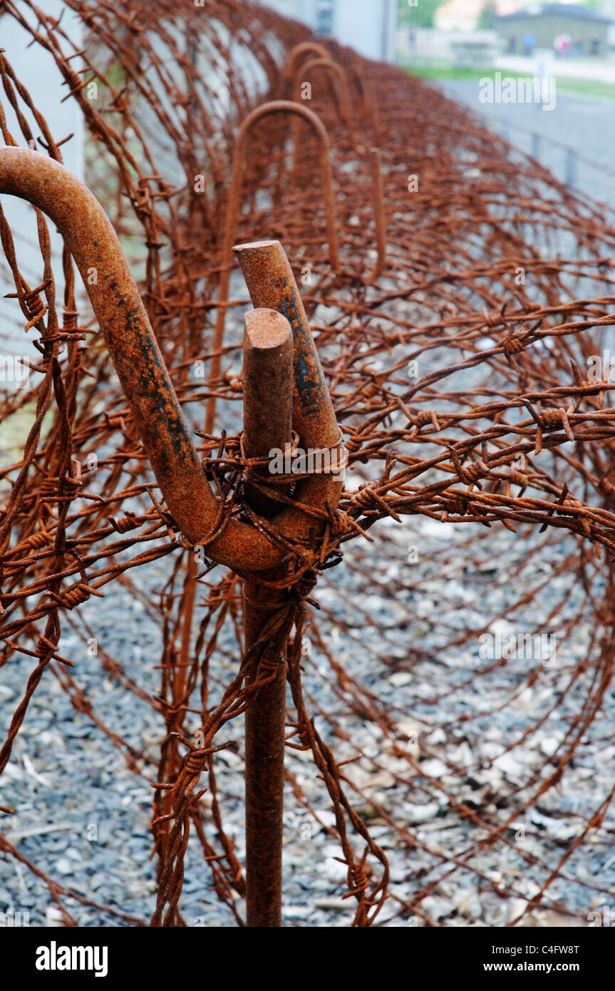 Coiled Barbed Wire At Sachsenhausen Concentration Camp Near Berlin Coiled Barbed Wire At Sachsenhausen Concentration Camp Near Berlin