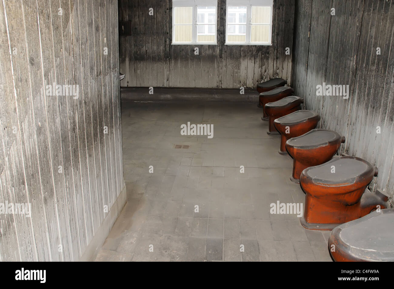 The Toilets In Sachsenhausen Concentration Camp Near Berlin Germany The Toilets In Sachsenhausen Concentration Camp Near Berlin Germany