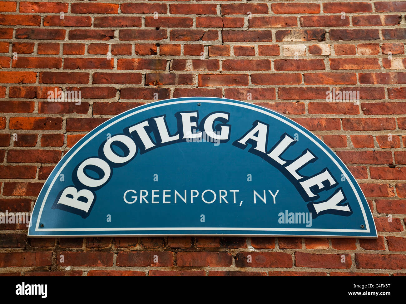 Bootleg Alley sign Stock Photo - Alamy