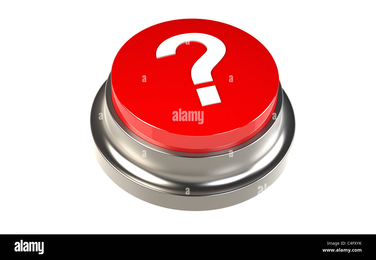 3d button red with question mark sign Cut Out Stock Images & Pictures ...