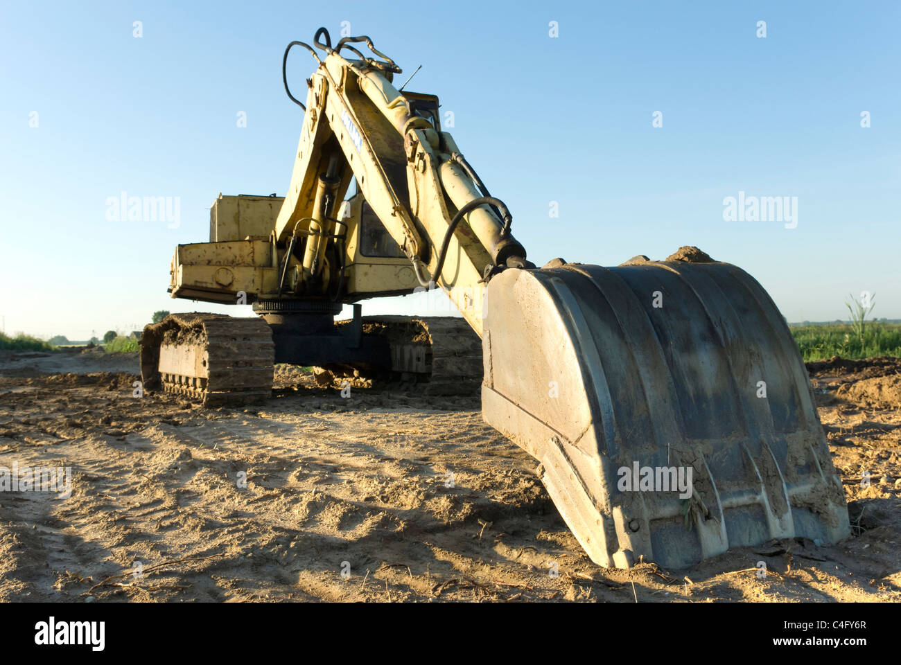 Digger operator hi-res stock photography and images - Alamy