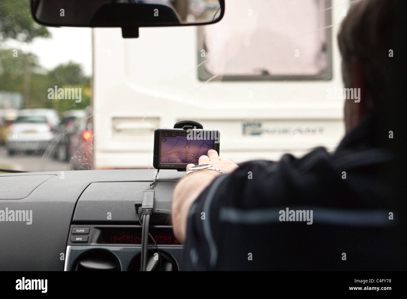Using a sat nav hi-res stock photography and images - Alamy