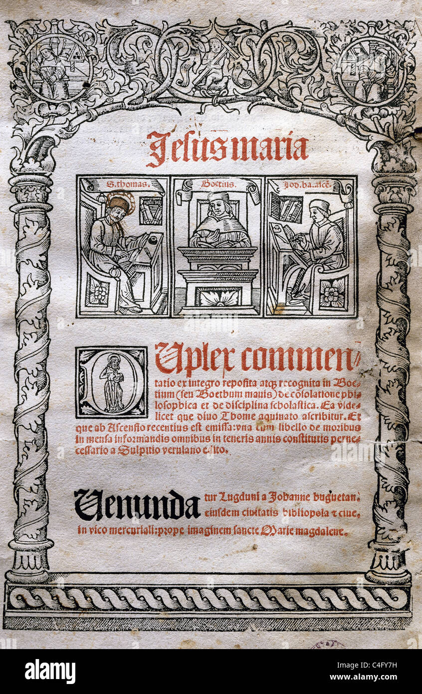 Boethius hi-res stock photography and images - Alamy