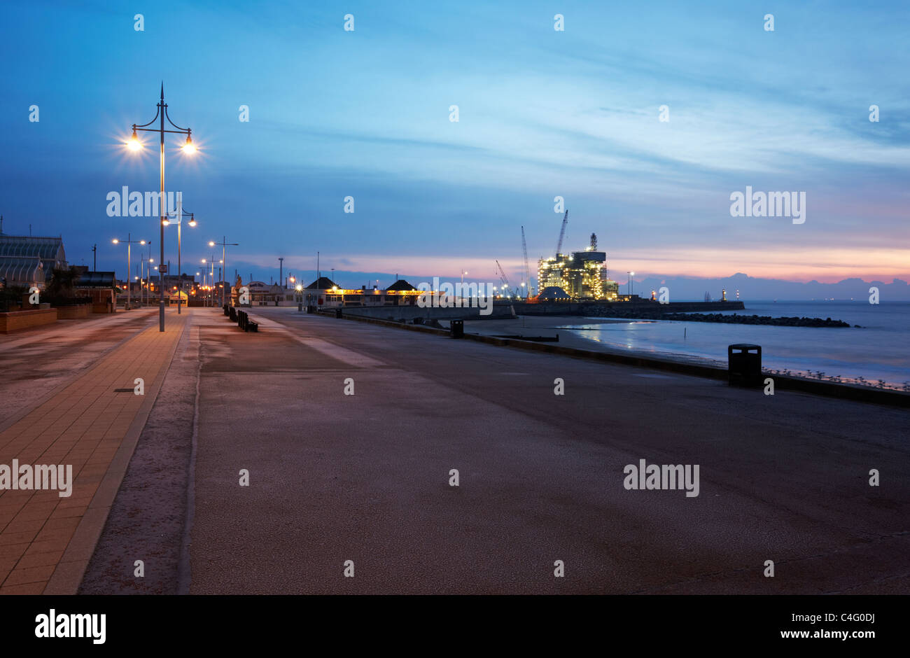 A summer morning at Lowestoft on the Suffolk Coast Stock Photo - Alamy