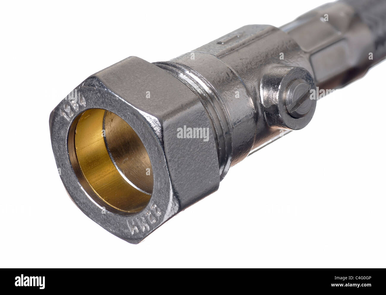 flexible tap connector with valve Stock Photo - Alamy