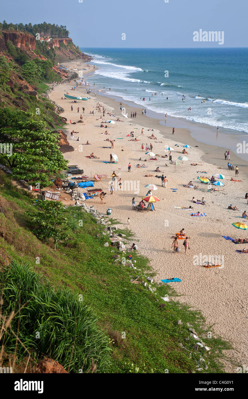 Varkala beach. Kerala. India Stock Photo - Alamy