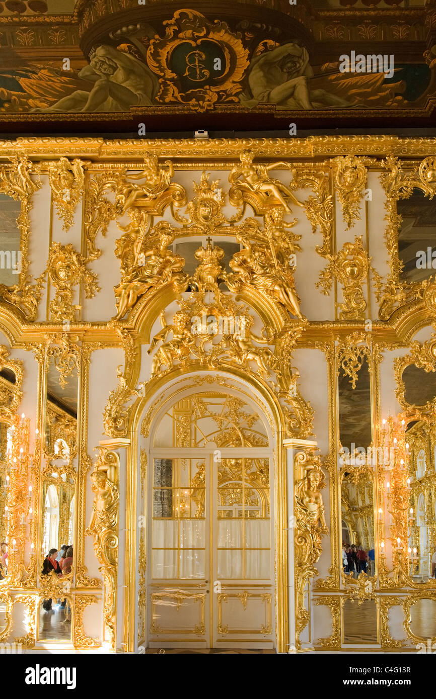 Baroque Catherine Palace built 1721 transformed Tsarina Elizabeth ...