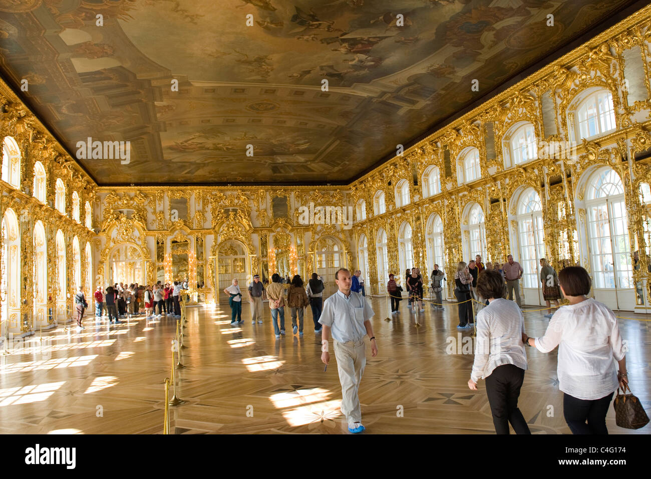 Baroque Catherine Palace built 1721 transformed Tsarina Elizabeth ...